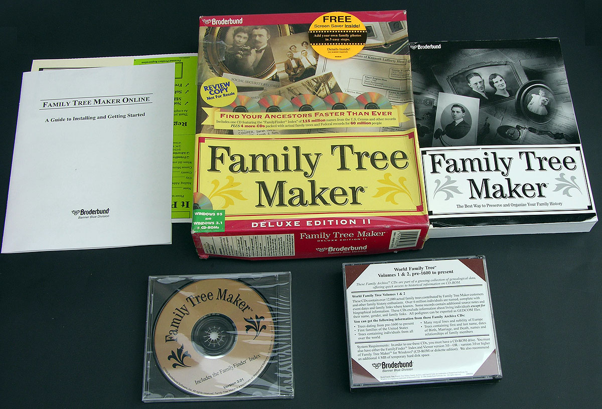 Family tree maker deluxe cd edition 3.0 for windows : exadun