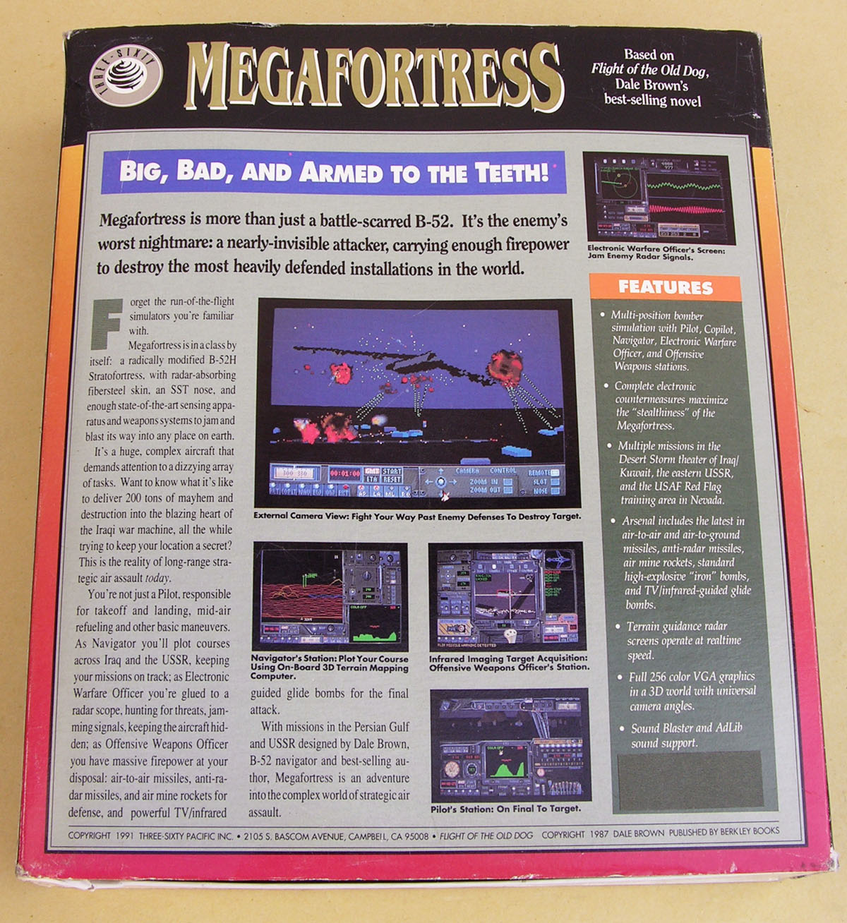 Megafortress B-52 Flight Simulator 1991 PC Game CIB by Three Sixty ...